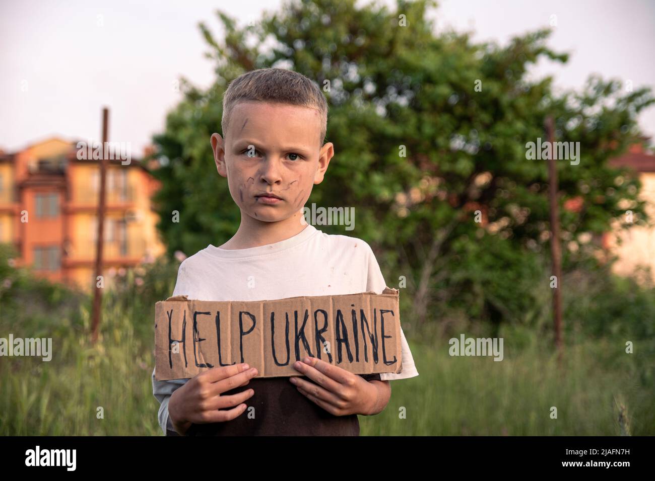 Homeless boy dirty hands hi-res stock photography and images - Alamy