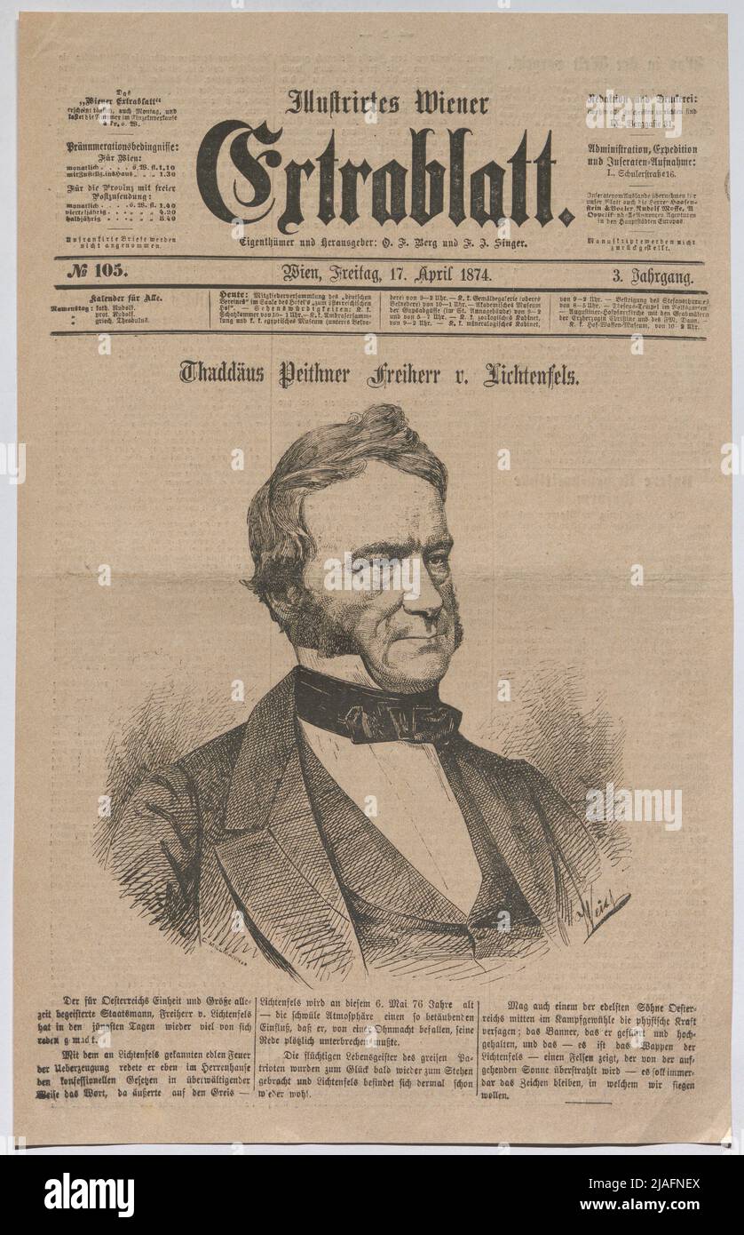 Thaddäus Peithner Freiherr v. Lichtenfels. ". Thaddäus Freiherr ...