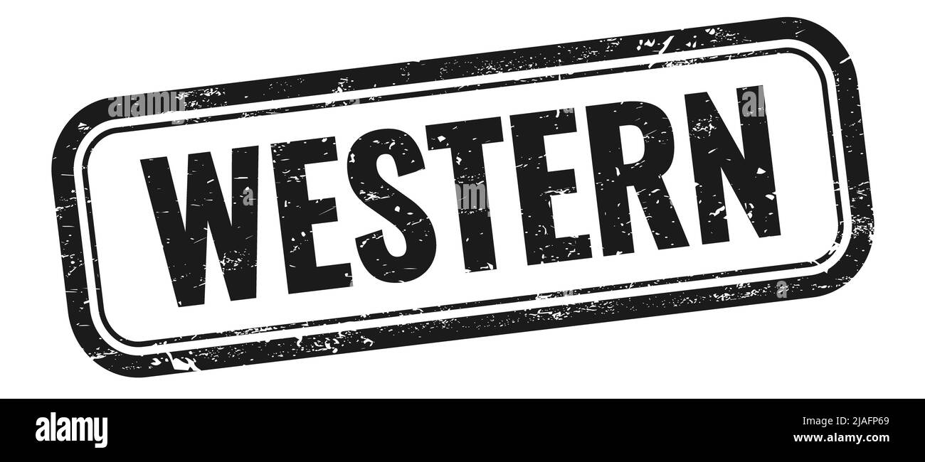 Western text on black Cut Out Stock Images & Pictures - Alamy