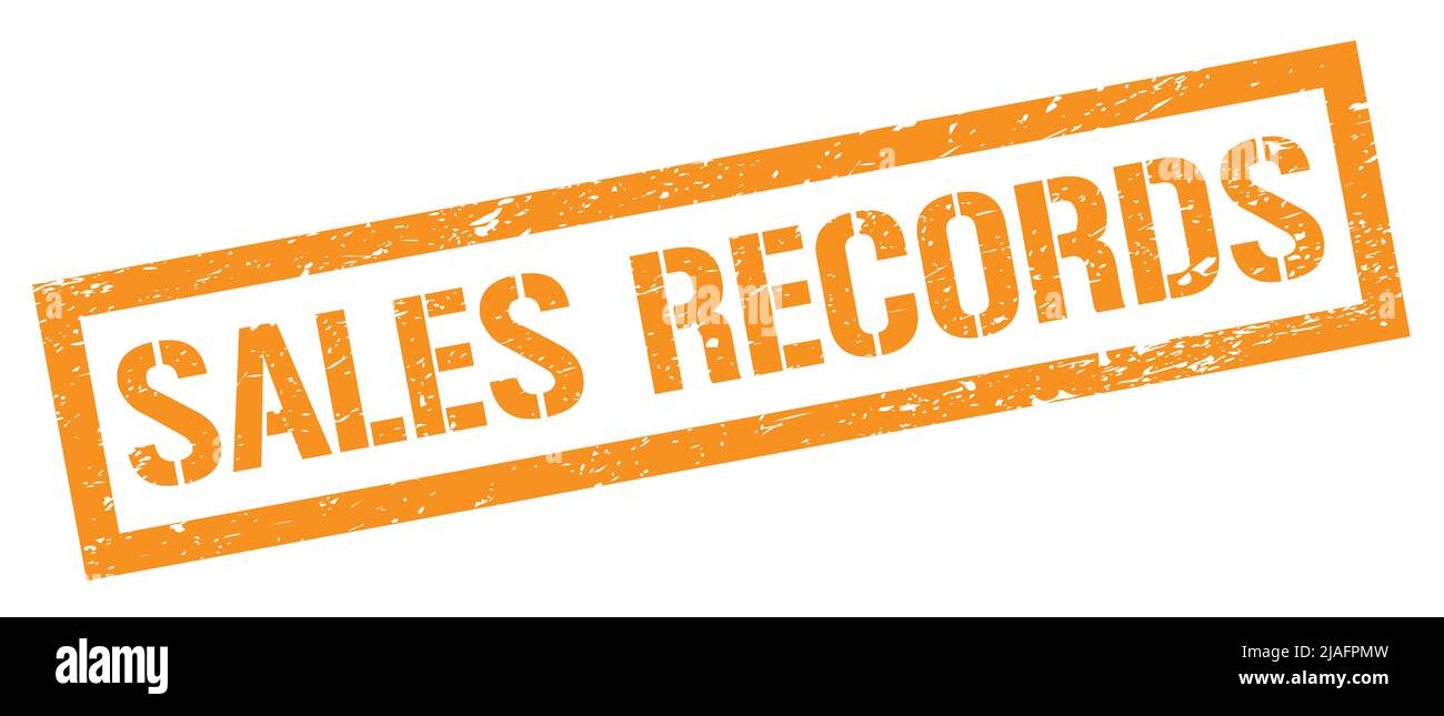 Sales records stamp hi-res stock photography and images - Alamy