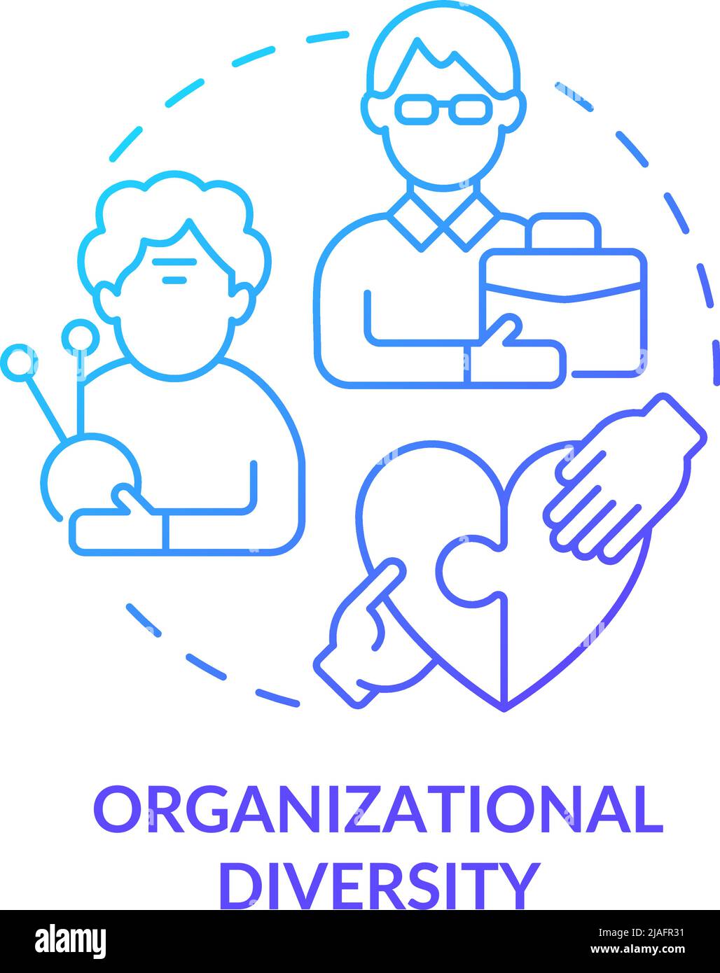 Organizational diversity blue gradient concept icon Stock Vector Image ... Organizational diversity blue gradient concept icon Stock Vector Image ...