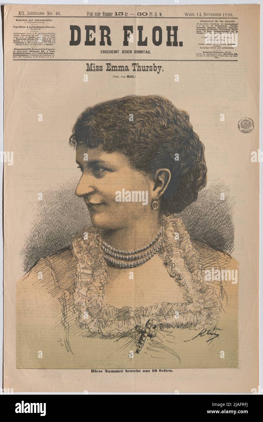 Miss Emma Thursby Stock Photo - Alamy