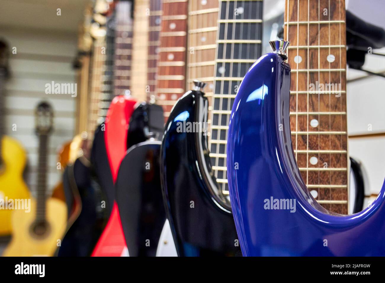 Music store interior instruments hi-res stock photography and images ...