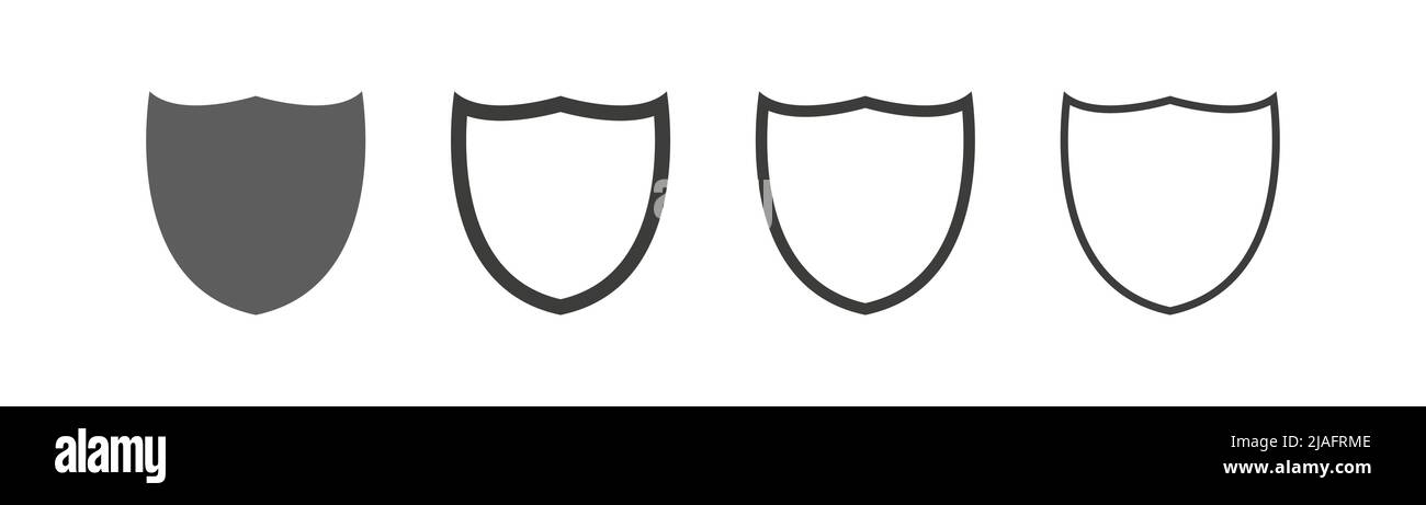 Shield emblem line Stock Vector Images - Alamy