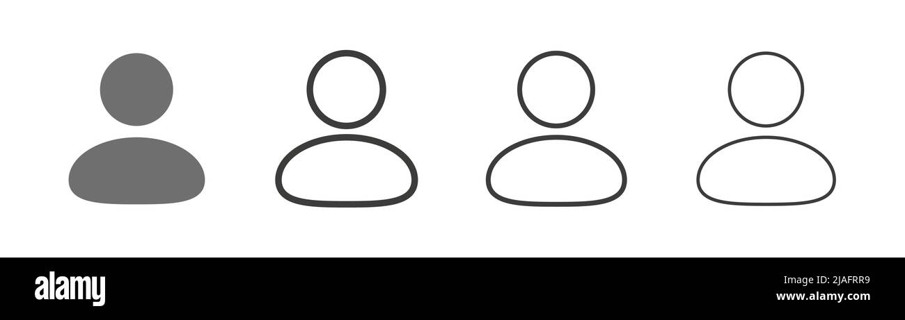 Set different user icon Stock Vector Images - Alamy