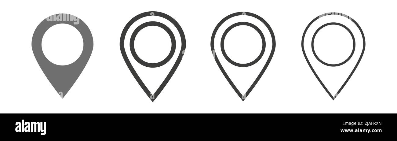 Collection of map marker icons Stock Vector Image & Art - Alamy