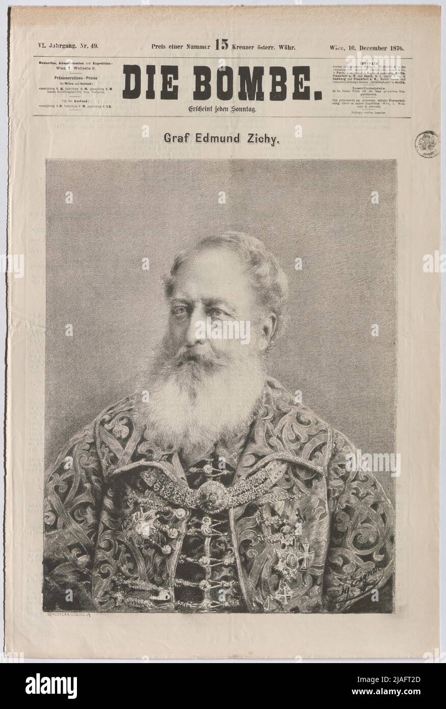 Count Edmund Zichy. ". Count Ödön (German Edmund) Zichy, statesman and ...