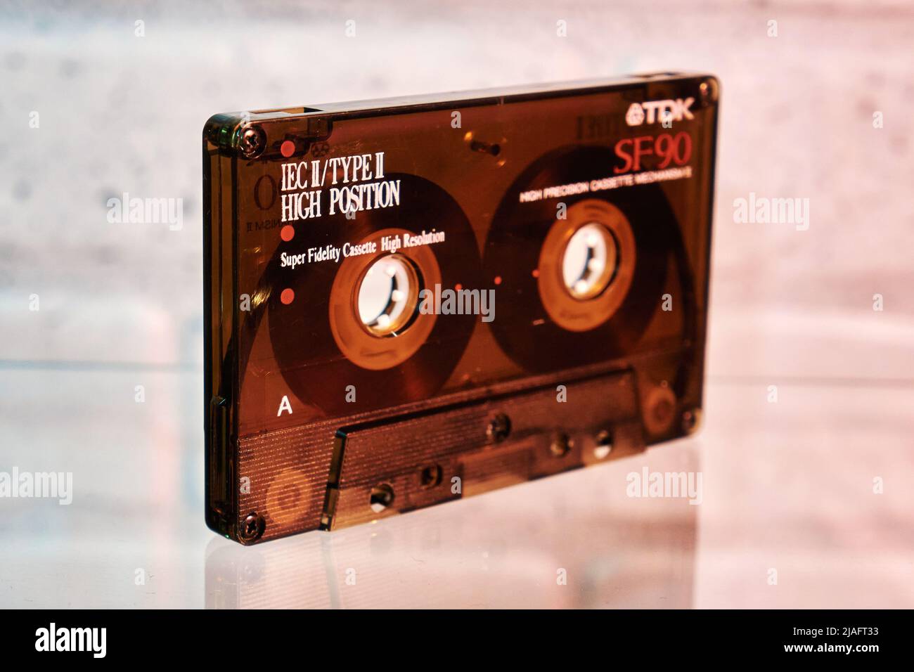 Ryazan, Russia - November 13, 2021: Audio cassette TDK SF90. Analog ...