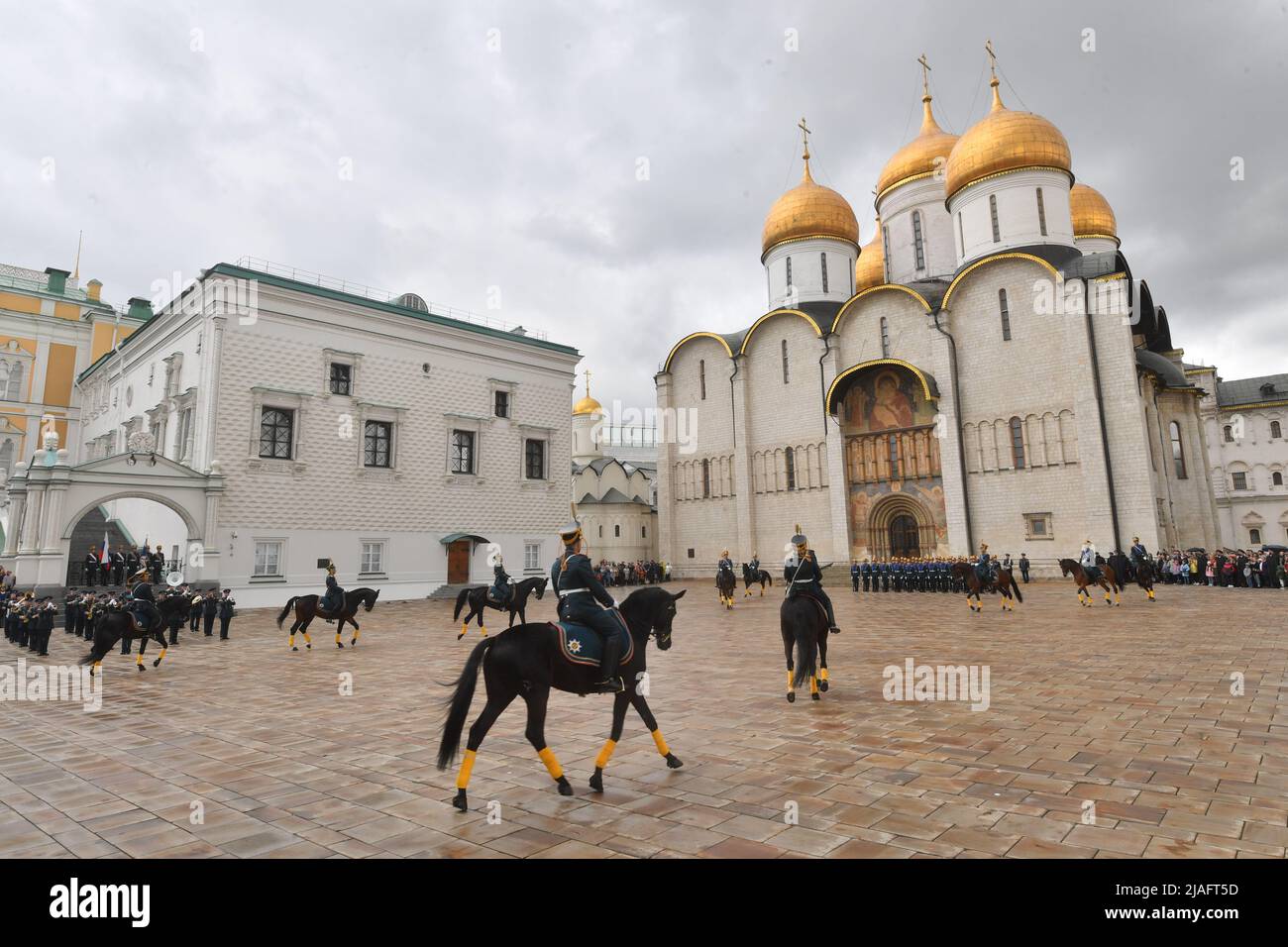 Moscow. The military personnel of a company of special guard of the ...