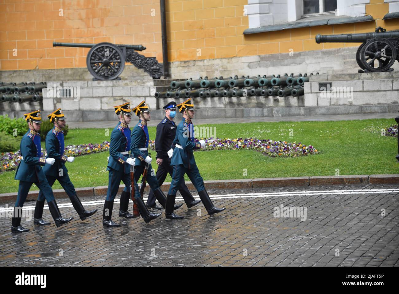 Moscow. The military personnel of a company of special guard of the ...