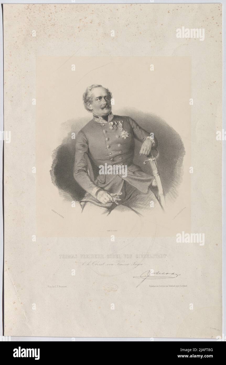 Thomas Freiherr Zobel von Giebelstadt, k. k. Colonel of Kaiser Jäger ...