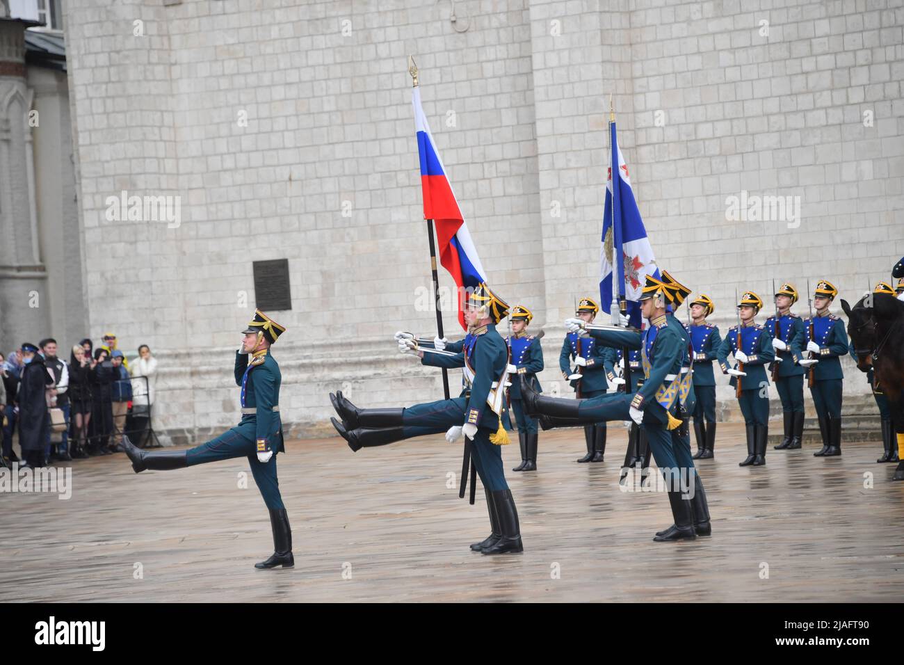 Moscow. The military personnel of a company of special guard of the ...