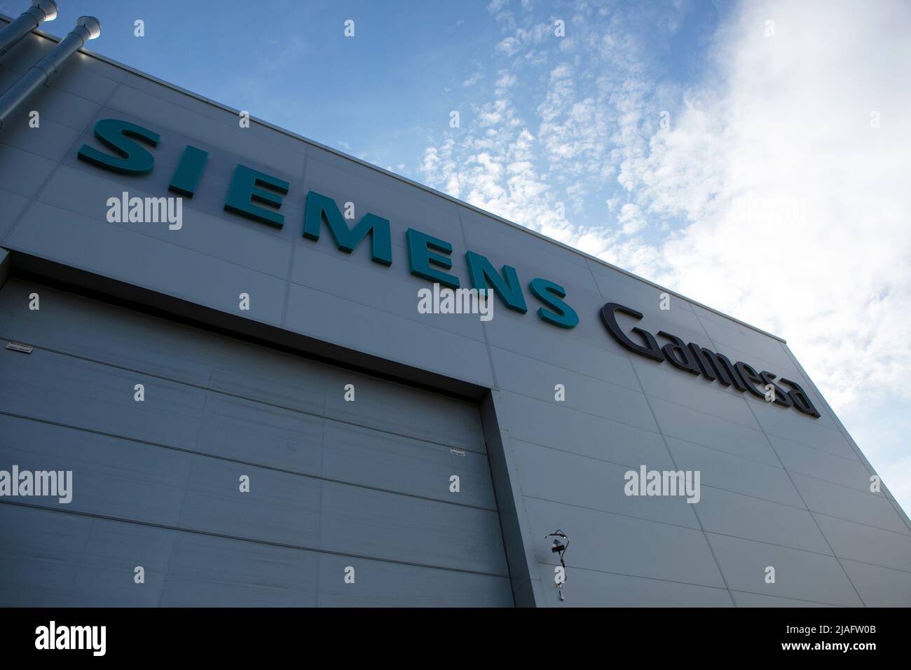 Siemens Gamesa offshore blade factory in the Port City of Hull in the ...