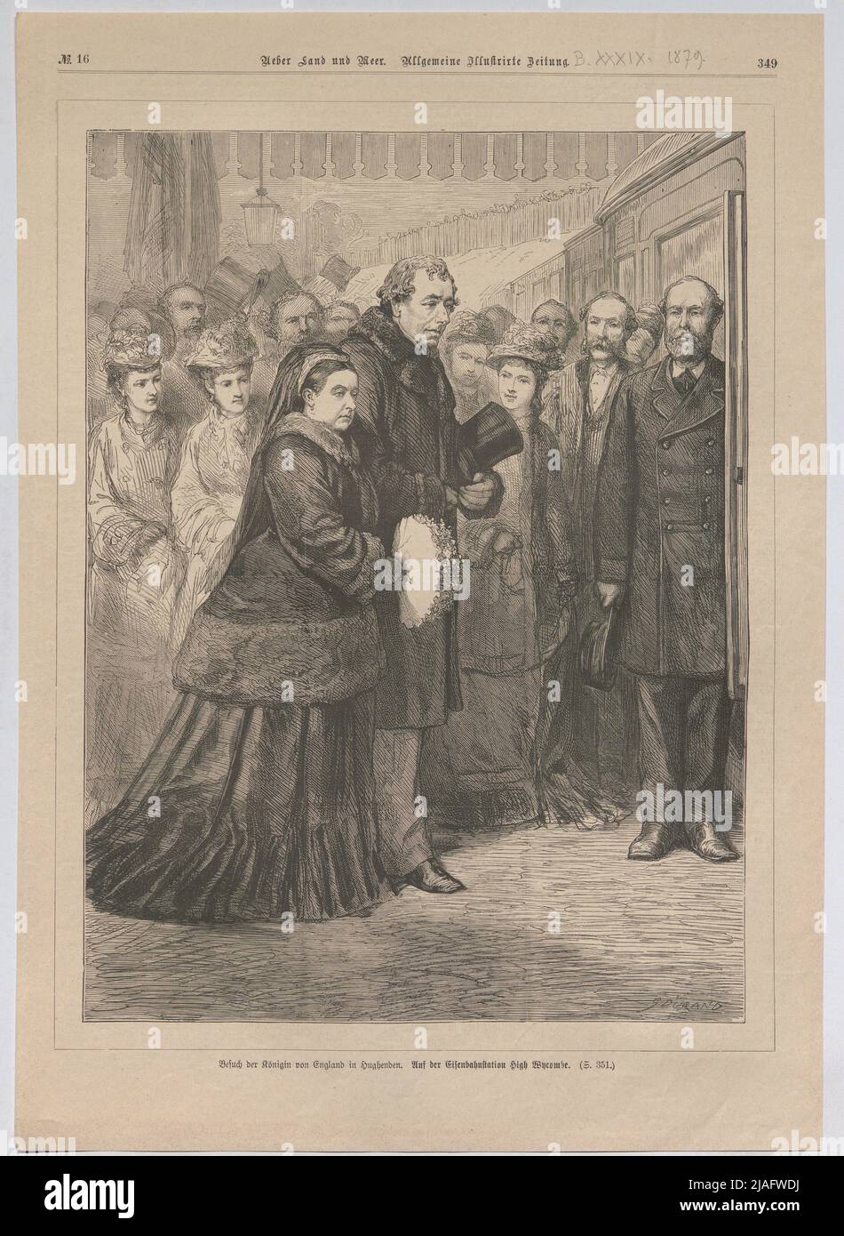 Visiting the Queen of England in Hughenden. At the High Wycombe railway ...