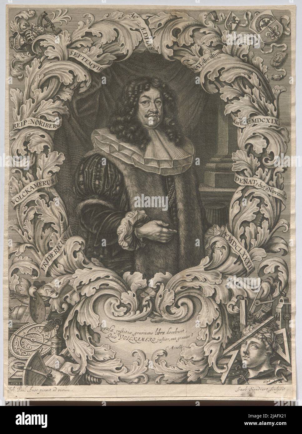 Friedrich Volckamer Reip: Noriberg: September and aedile; Nat on the ...