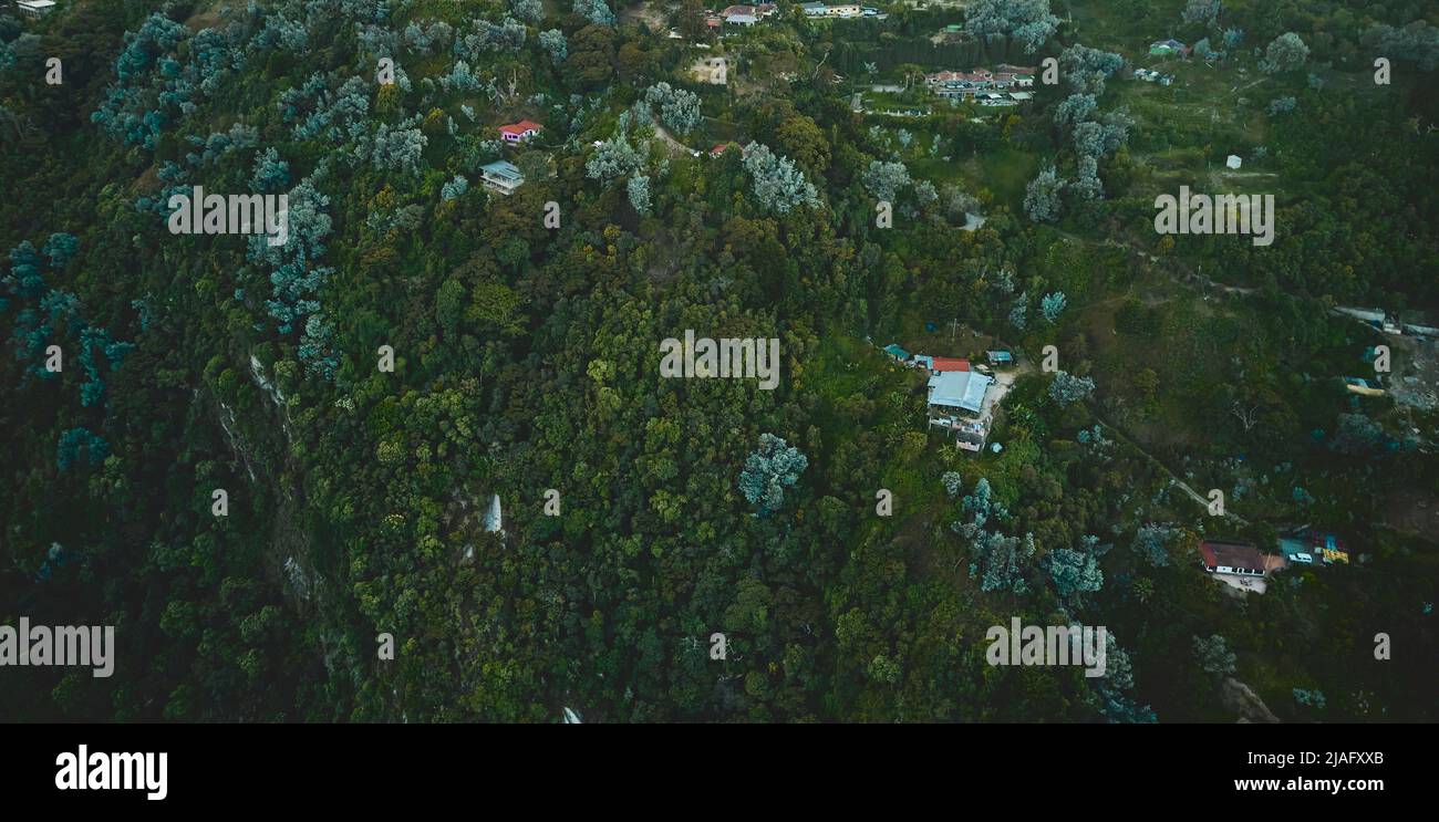Top view of El Avila mountain seen from Galipan town. in Waraira Repano ...