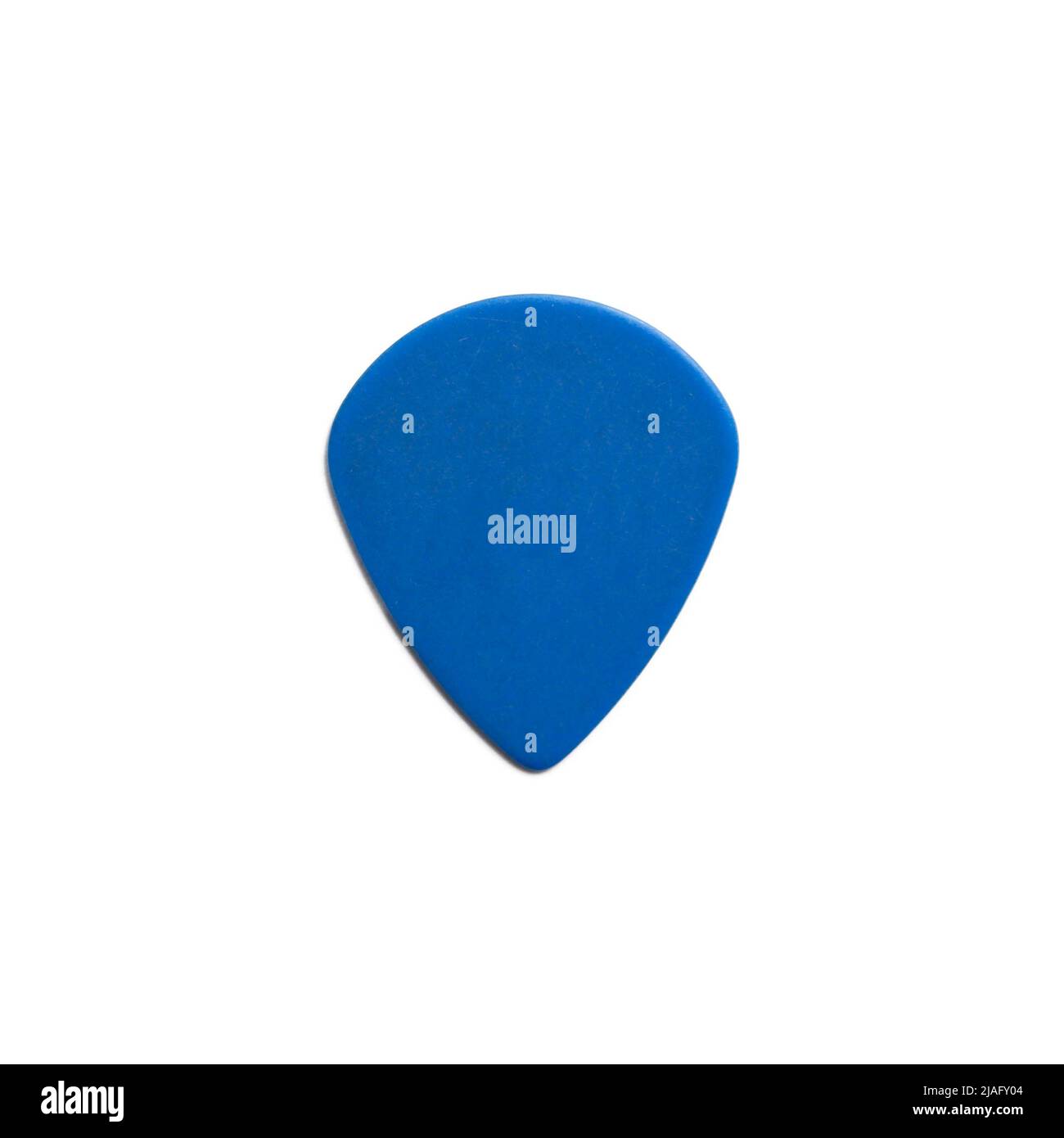 Blue guitar plectrum, isolated on white background Stock Photo - Alamy