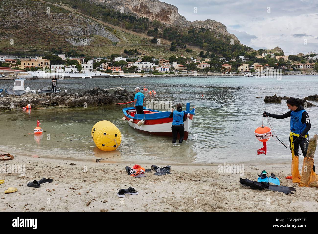 May 28, 2022, Palermo, Sicily, Italy: Arcadia Apnea Sports Association ...