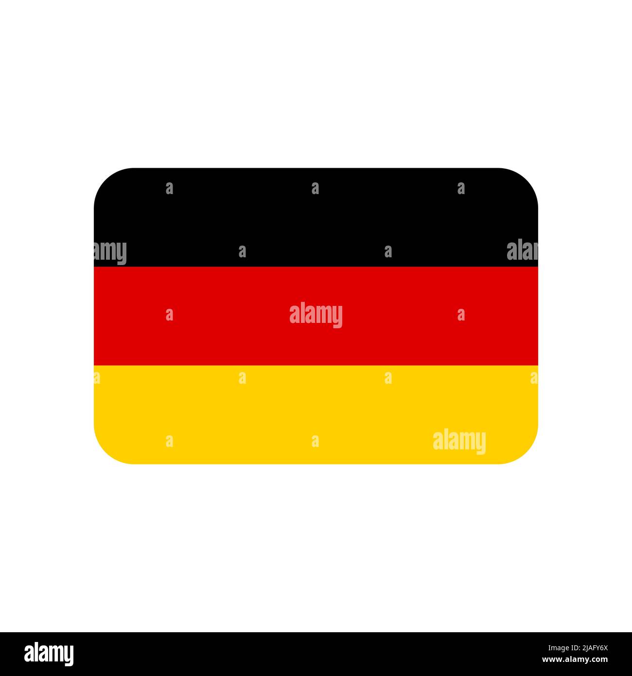 German flag vector icon on white background Stock Vector Image & Art ...