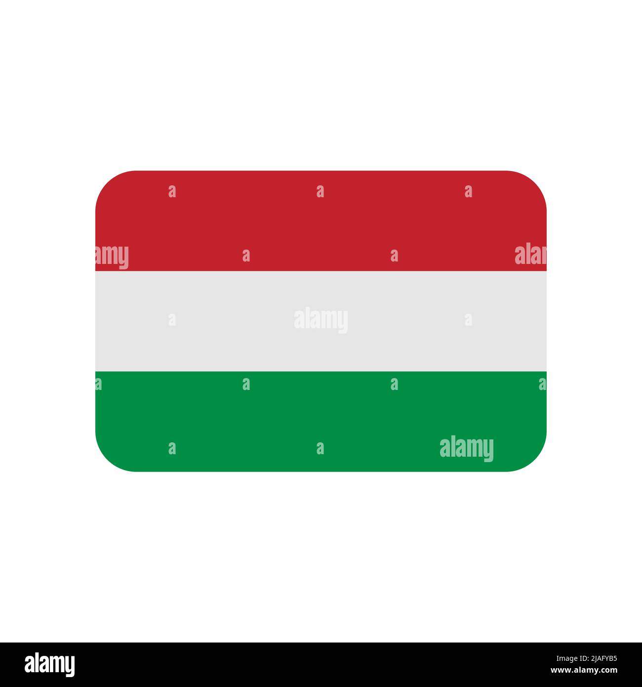 Hungary flag vector icon on white background Stock Vector Image & Art ...