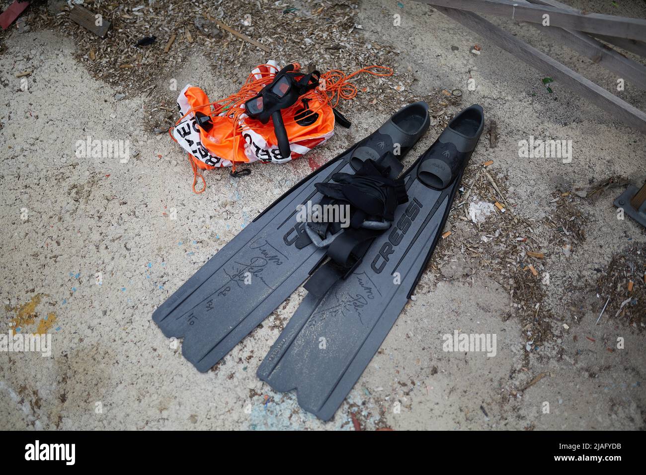 May 28, 2022, Palermo, Sicily, Italy: Arcadia Apnea Sports Association ...