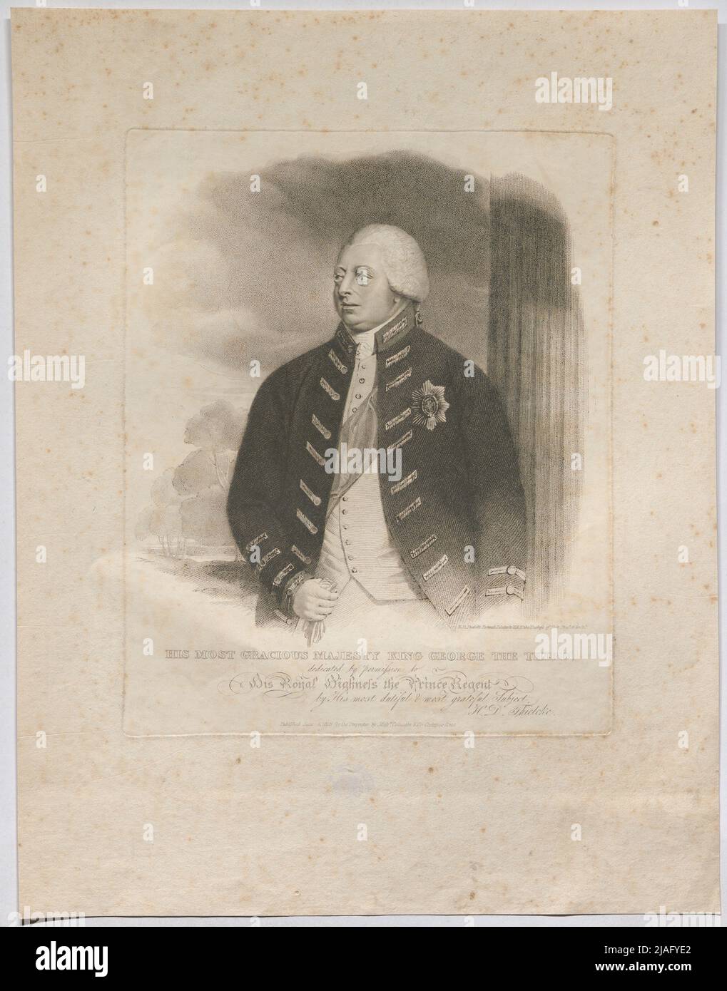 HIS MOST GRACIOUS MAJESTY KING GEORGE THE THIRD". Georg III., König von ...