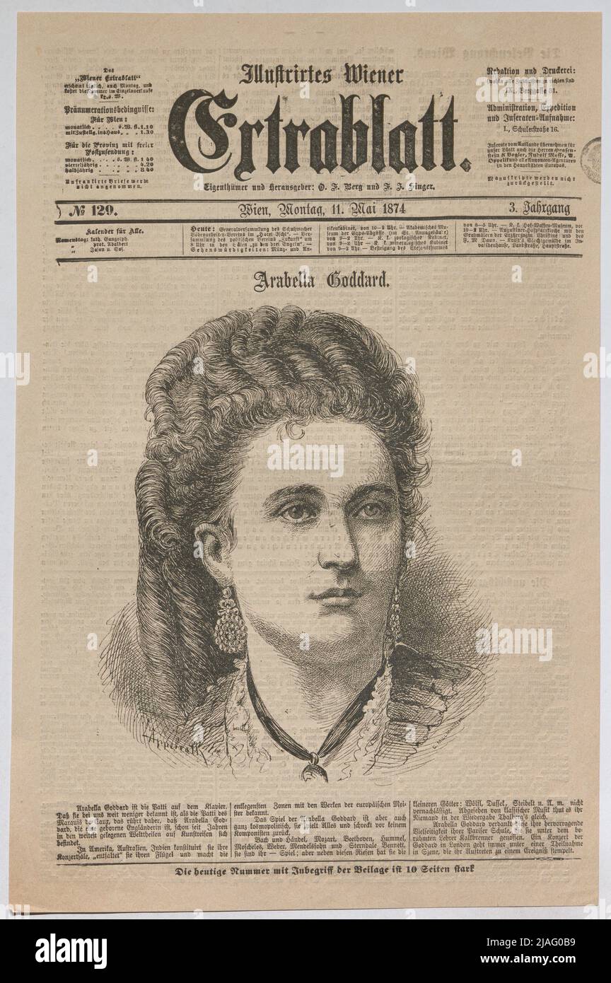 Arabella Goddard ". Arabella Goddard, pianist (title page of ...