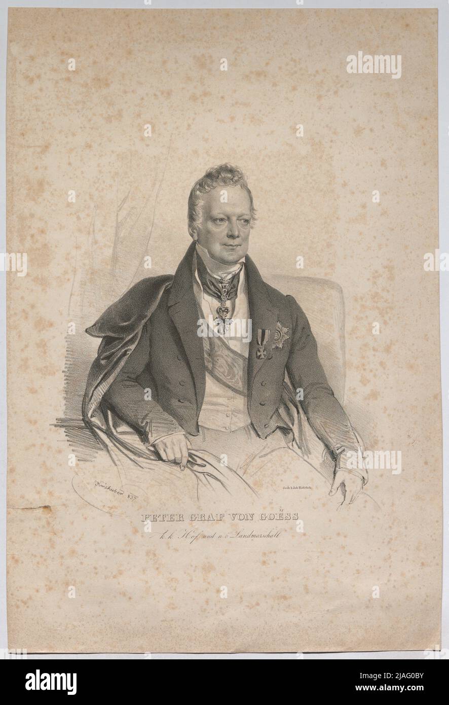 Peter Graf von Goess, k. k. Court and n. Ö. Landmarschall. Josef ...