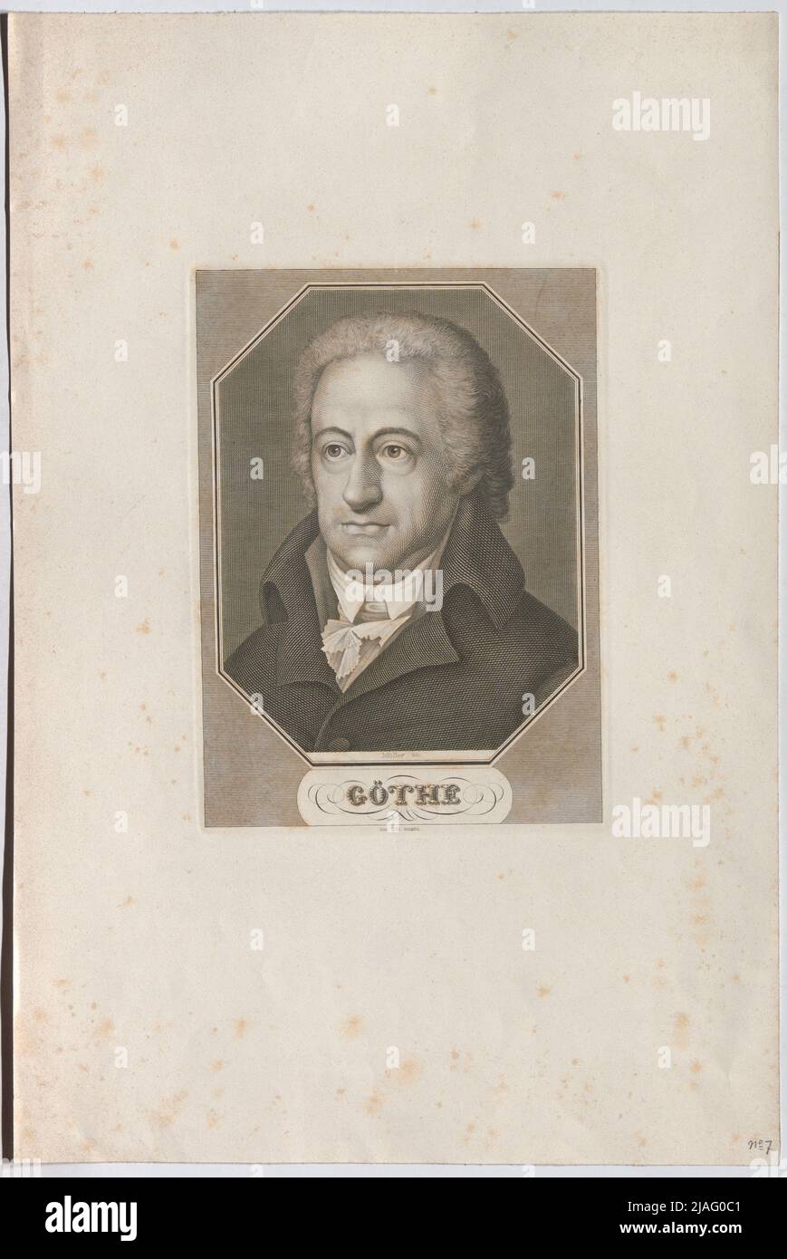 Göthe ". Johann Wolfgang von Goethe. After: Ferdinand Jagemann (1780 ...