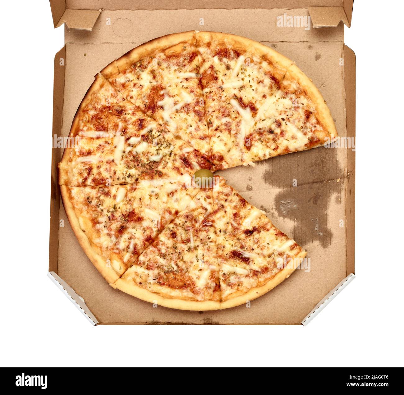 pizza box food cardboard delivery package meal dinner lunch Stock Photo ...