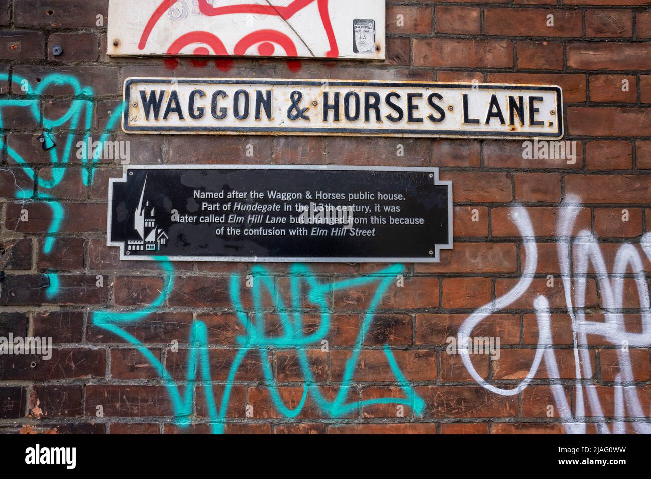 Named after the wagon and horse public house hi-res stock photography ...