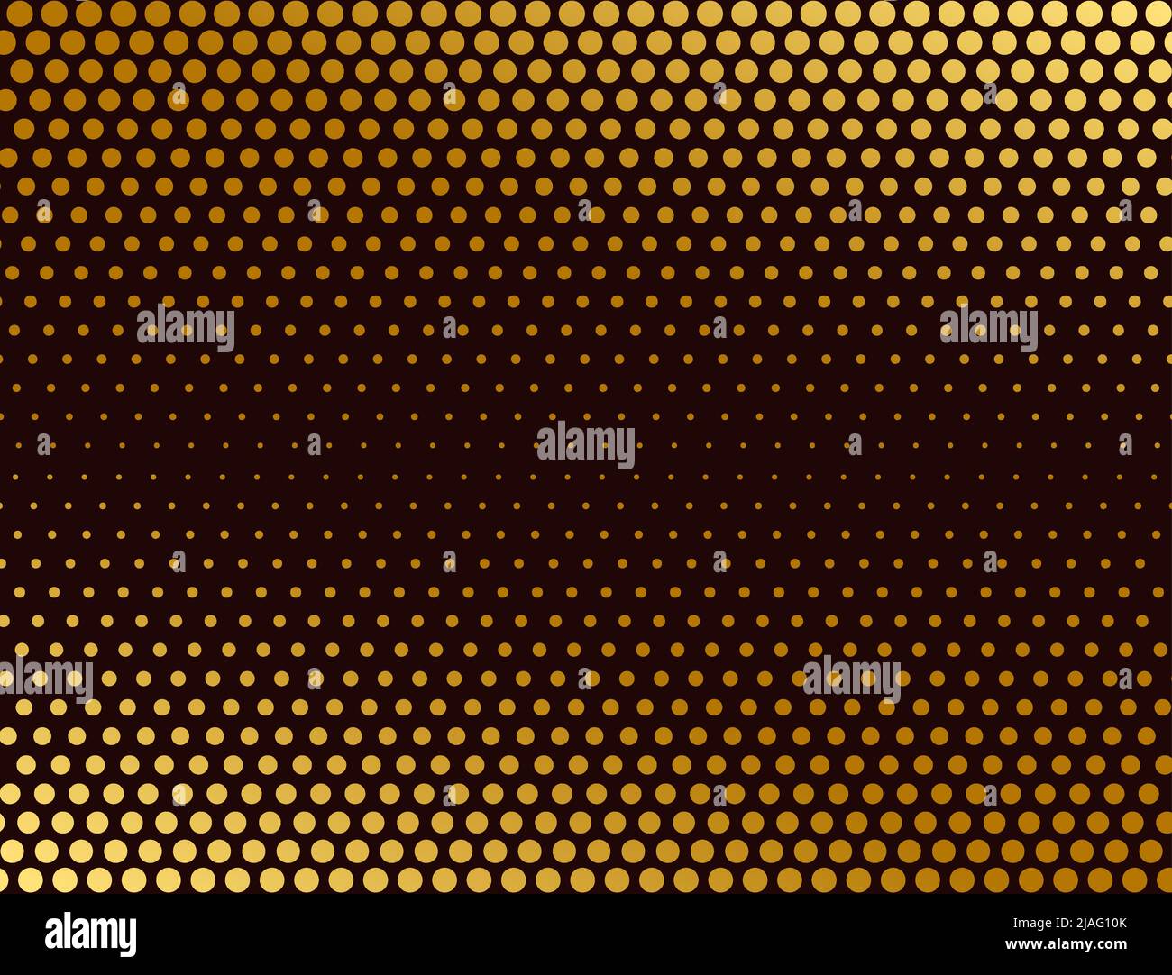 Golden halftone background. Gold dots on black, abstract festival ...