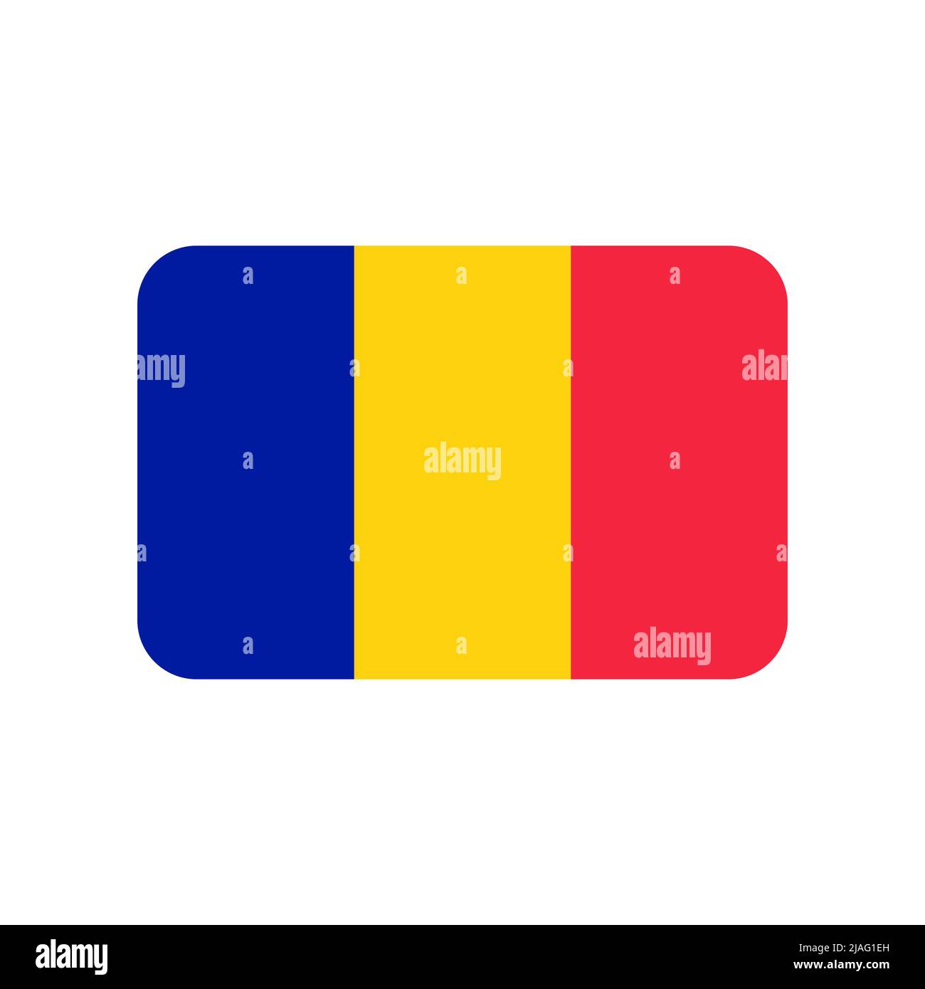 Romania flag round icon Stock Vector Images - Alamy