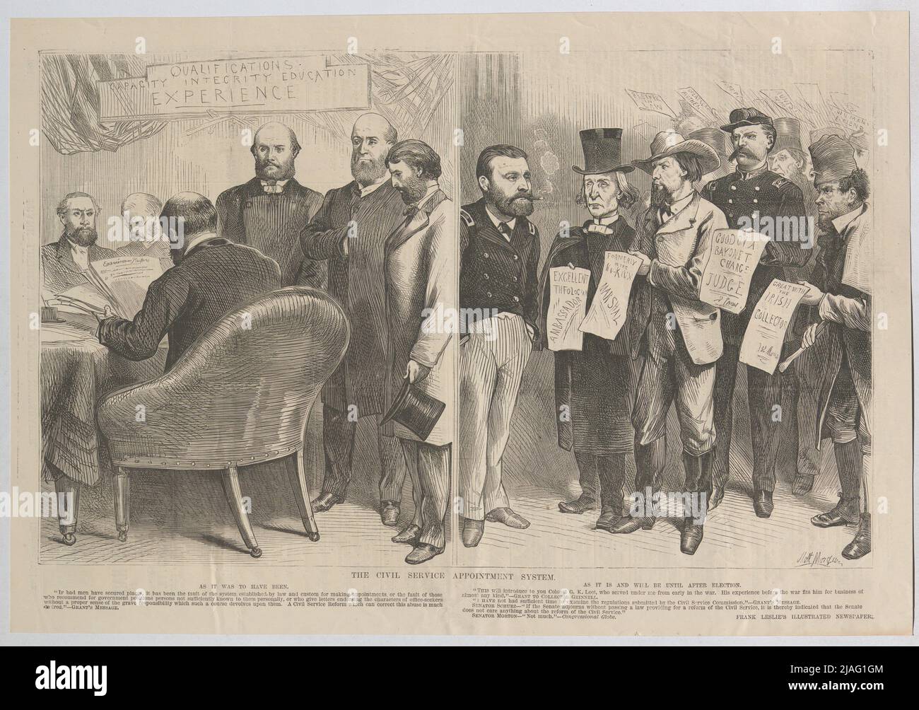 The Civil Service Appointing System ". Ulysses S. Grant; The system for ...