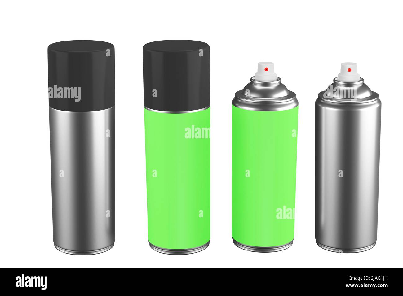 Blank silver spray can isolated on white background, Aerosol Spray Can ...