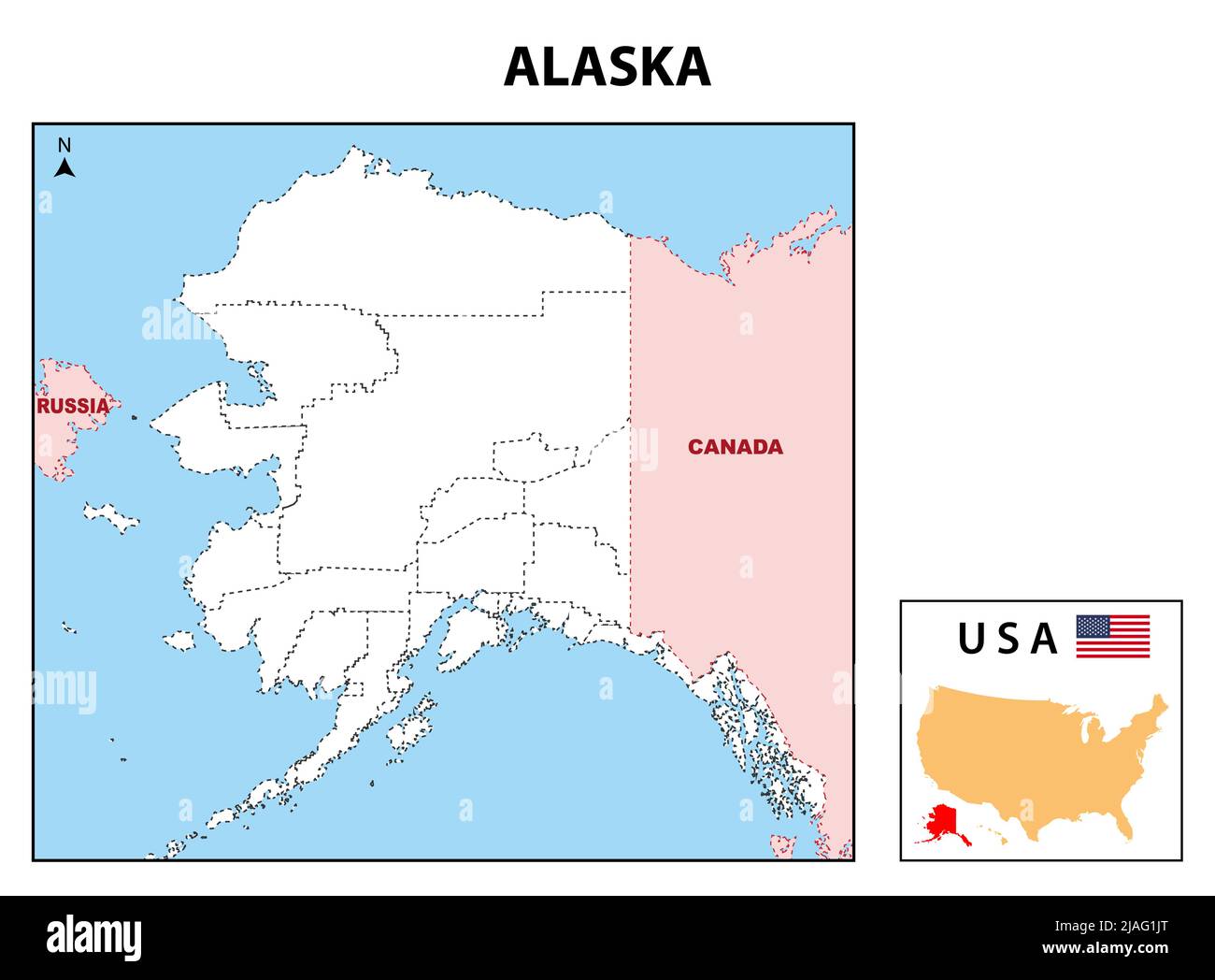 Bering alaska russia Stock Vector Images - Alamy