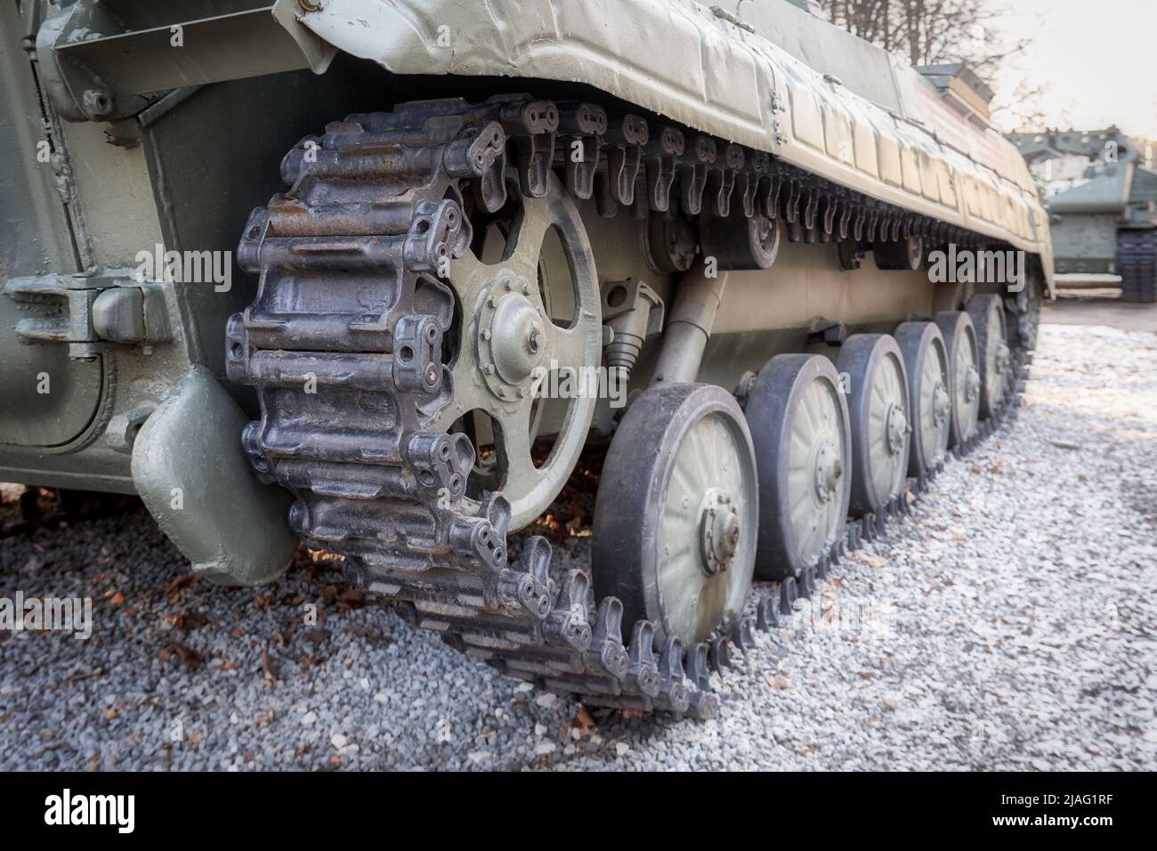 Tank chassis close up hi-res stock photography and images - Alamy