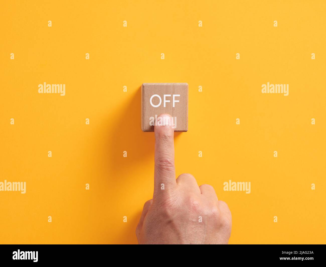 End world hand pressing hi-res stock photography and images - Alamy