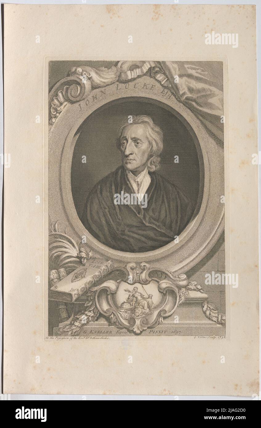 JOHN LOCKE Esq.". John Locke. George Vertue (1684—1756), copper ...