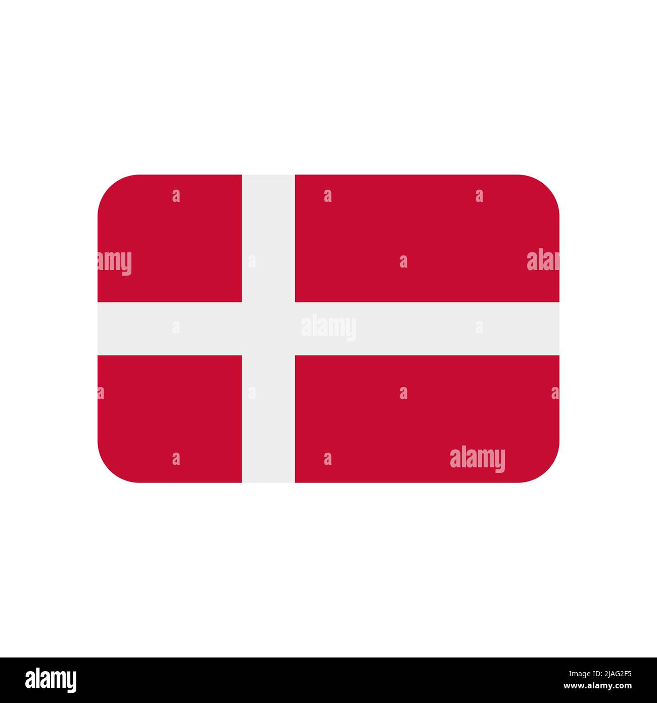 Denmark flag vector icon on white background Stock Vector Image & Art ...