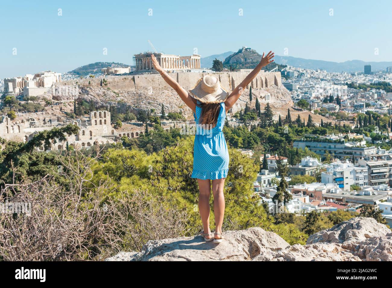 Plaka,an old historical neighbourhood of Athens, clustered around the ...