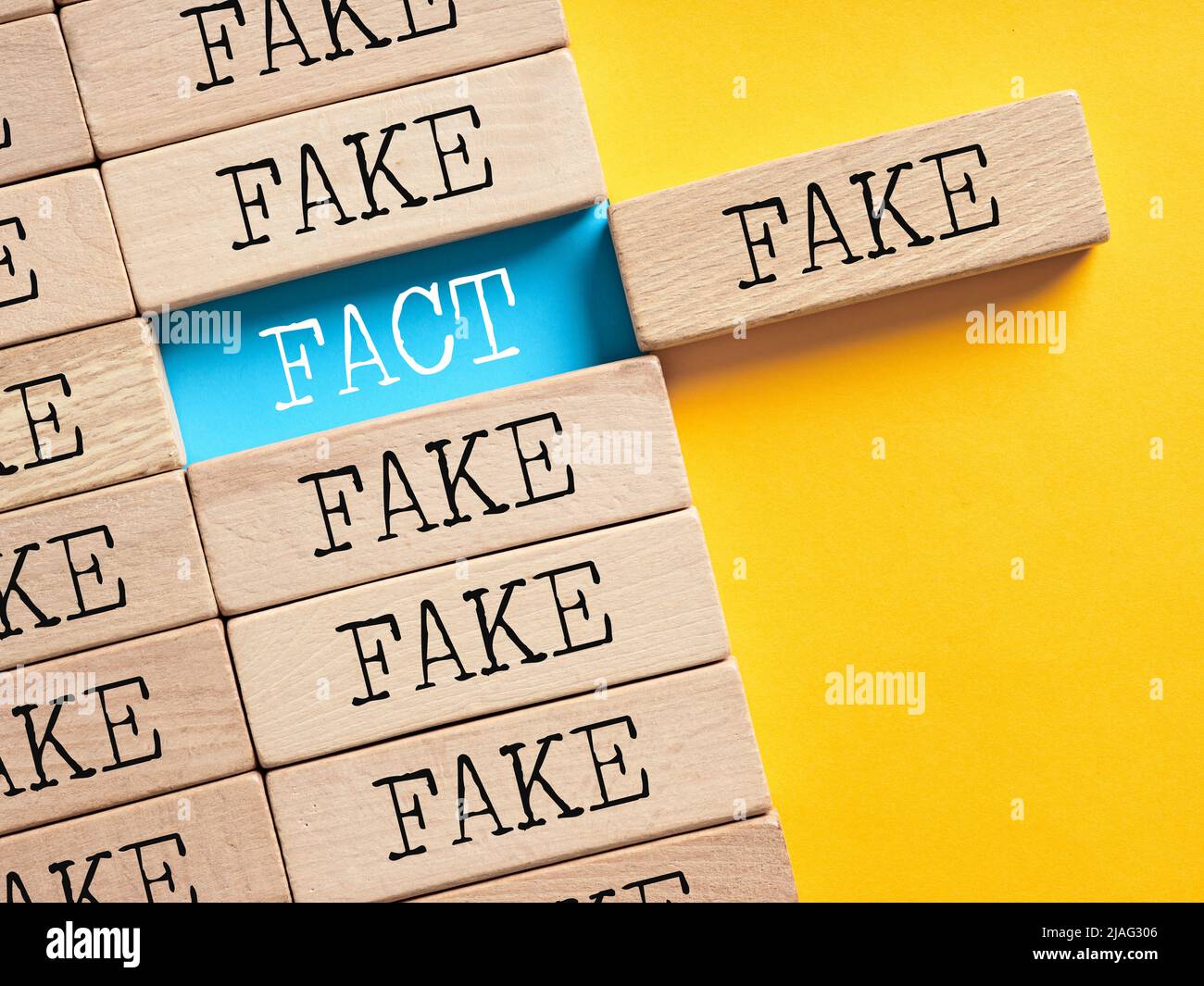 Fake or fact concept. To reveal or discover the fact hidden under the ...