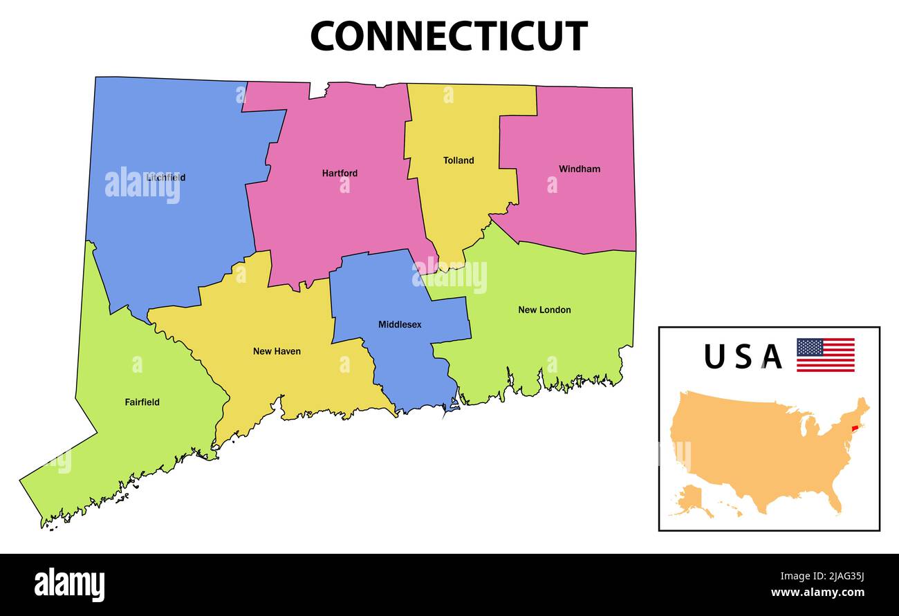 New england map Cut Out Stock Images & Pictures - Alamy