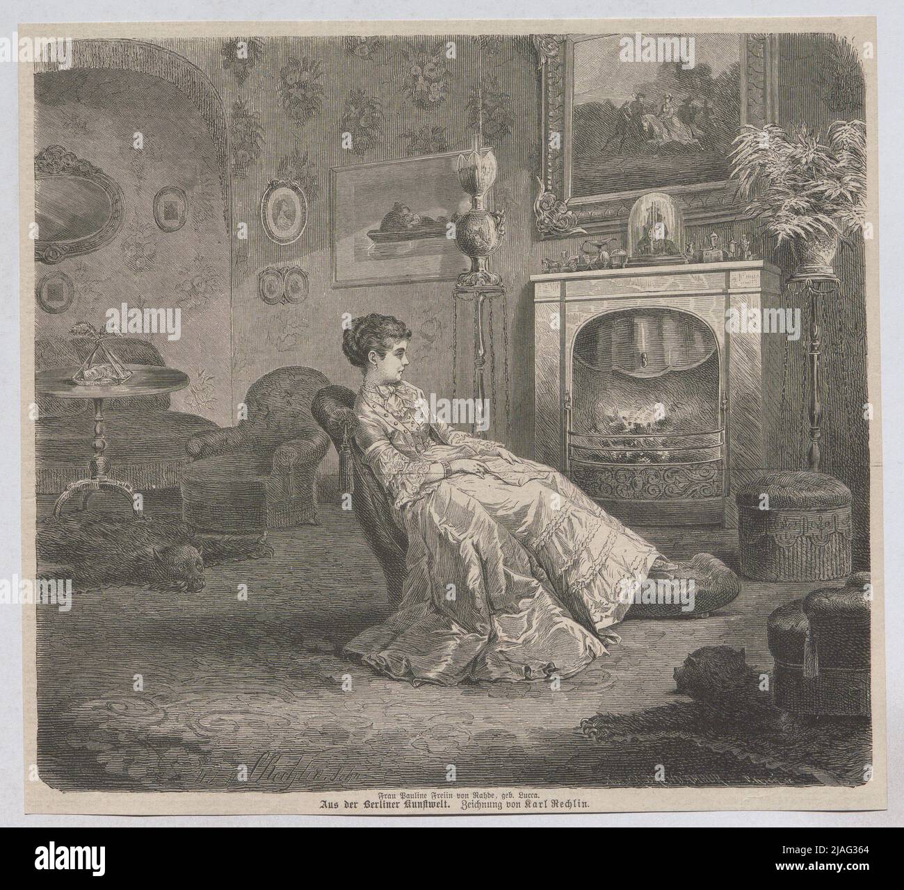 Ms. Pauline Freiin von Rahde, born Lucca (from "Bazar"). Richard Brend ...