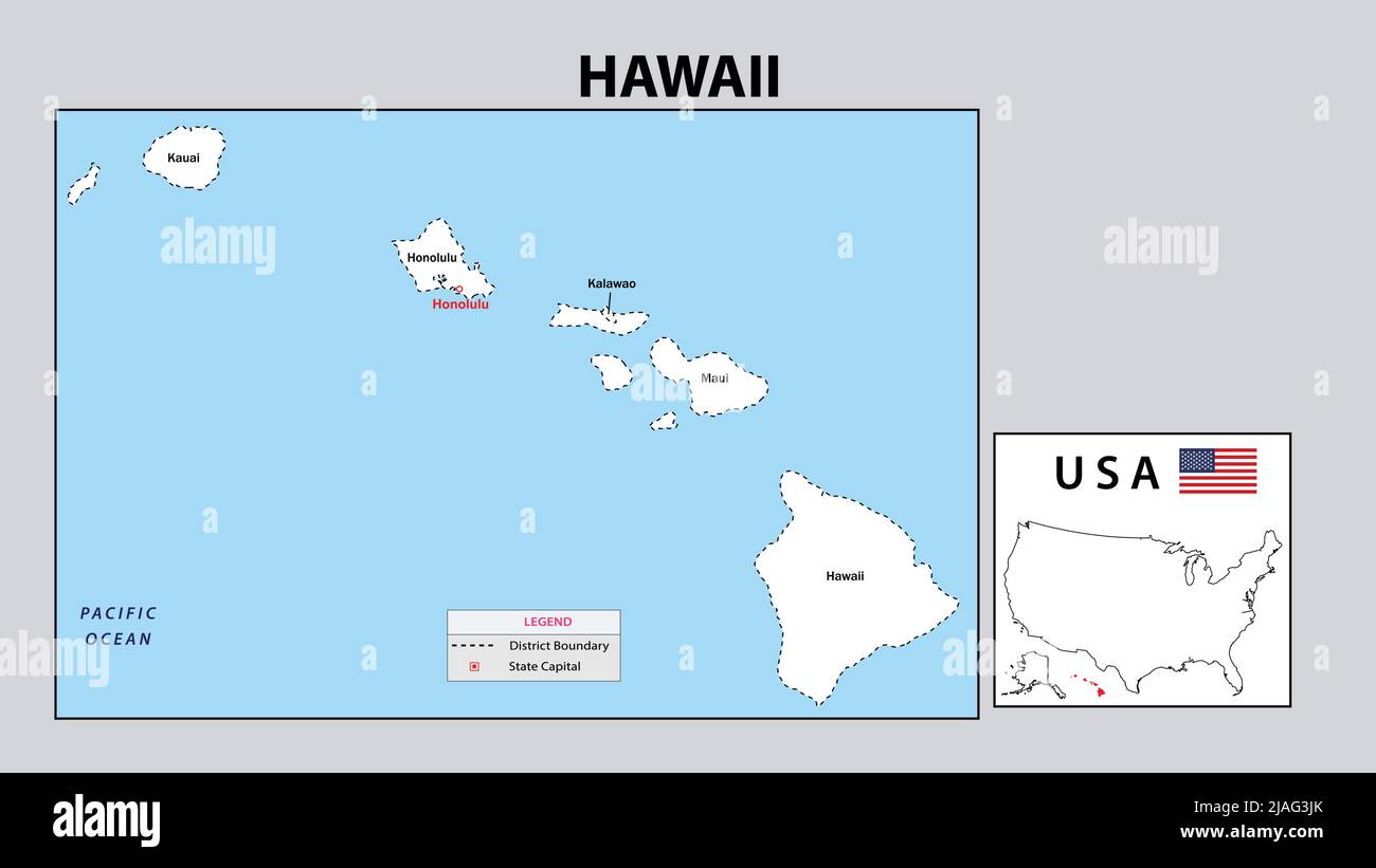 Us map political boundaries hi-res stock photography and images - Alamy