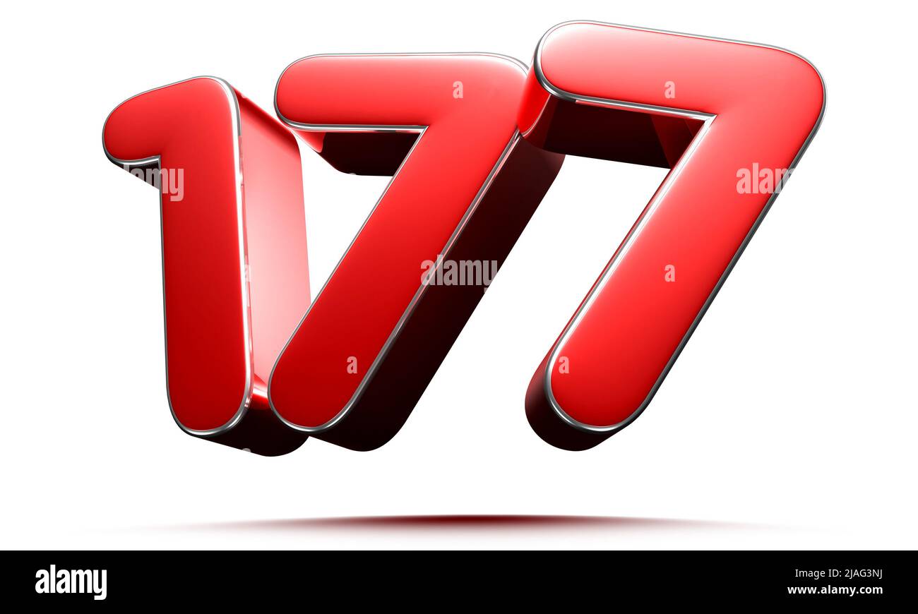 3d number 177 hi-res stock photography and images - Alamy