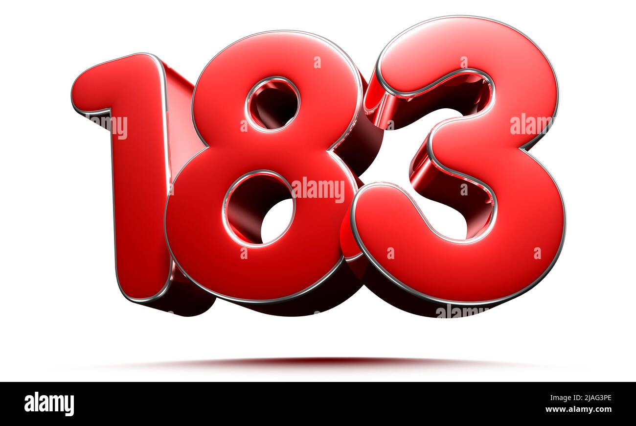 3d number 183 hi-res stock photography and images - Alamy