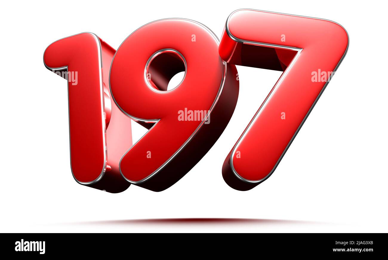 3d number 197 hi-res stock photography and images - Alamy