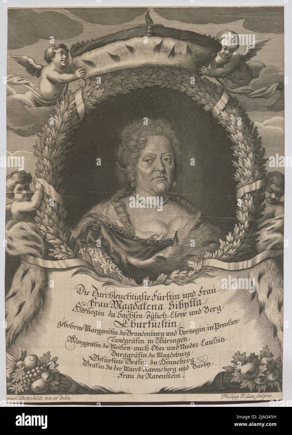 The most fluid princess and wife, Ms. Magdalena Sibylla, Duchess zu ...