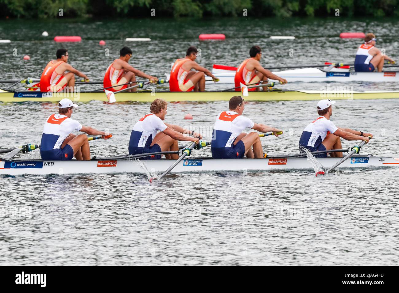 BELGRADE, SERBIA - MAY 29: Ralf Rienk of the Netherlands, Mick Makker ...